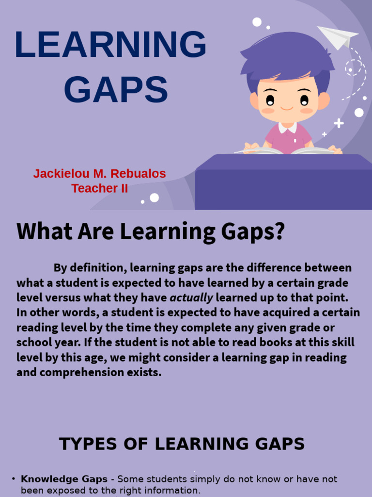 Learning Gaps | PDF