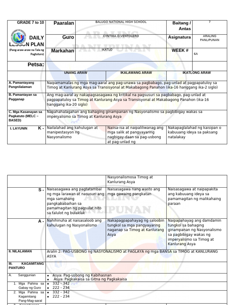 Ap7 DLP Q3 Week6a | PDF