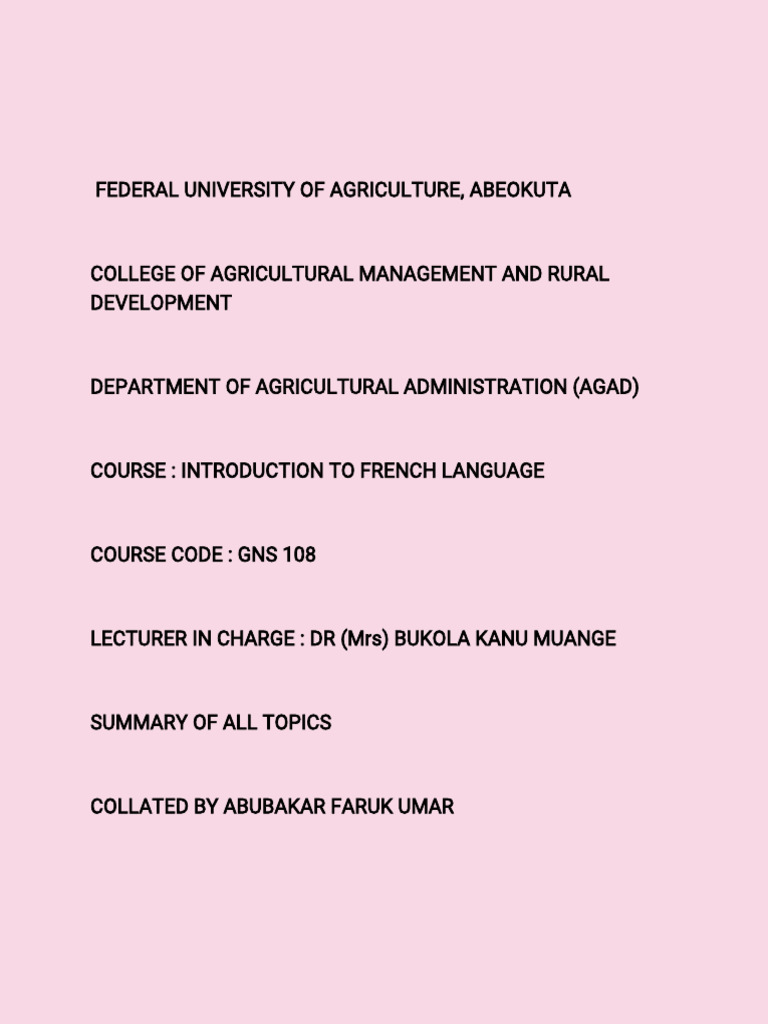 French Summary | PDF