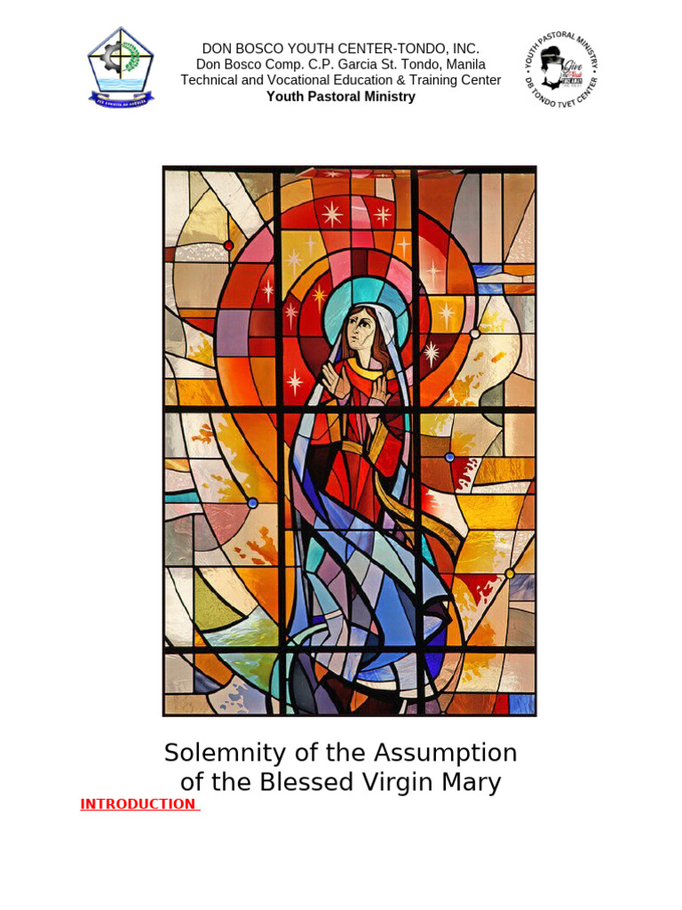 Solemnity of The Assumption of The BVM - Priests | PDF