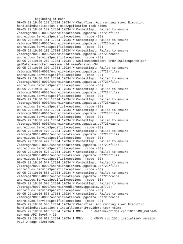 Com - Upgadata.up7723 Logcat | PDF | Android (Operating System) | Business