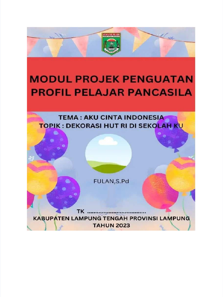 PDF Modul Projek p5 TK - Compress | PDF