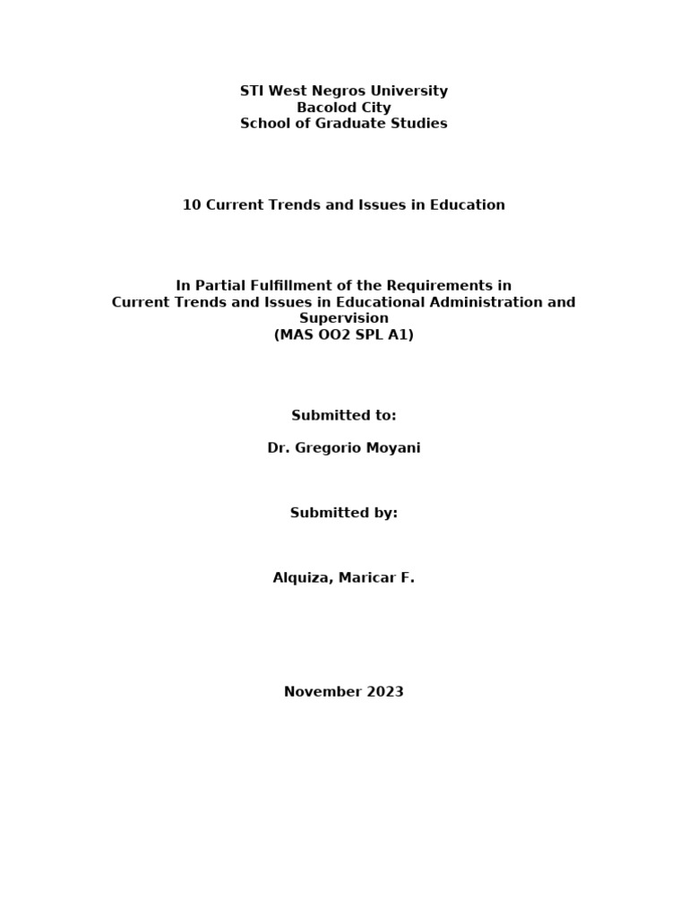 Requirements - Current Trends and Issues | PDF