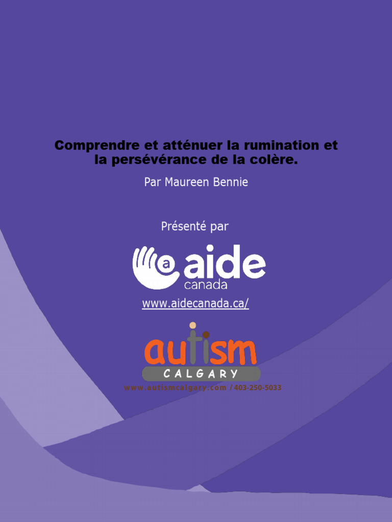 Comprendre Et Attenuer La Rumination Et La Perseverance de La Colere 1 ...