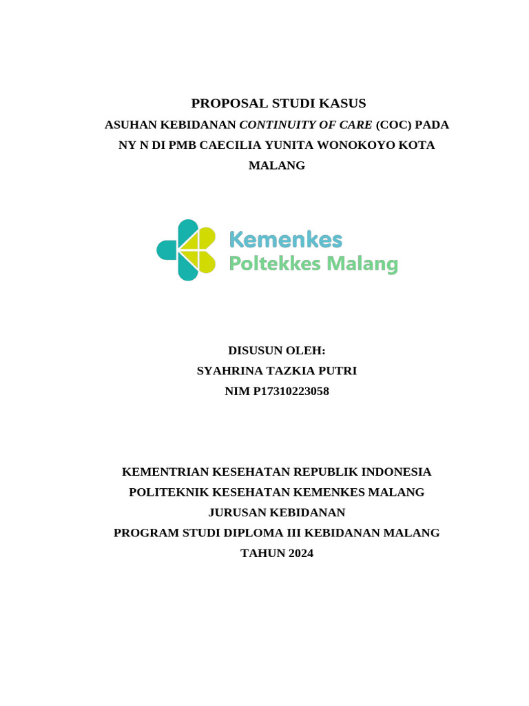 Proposal Coc Syahrina | PDF