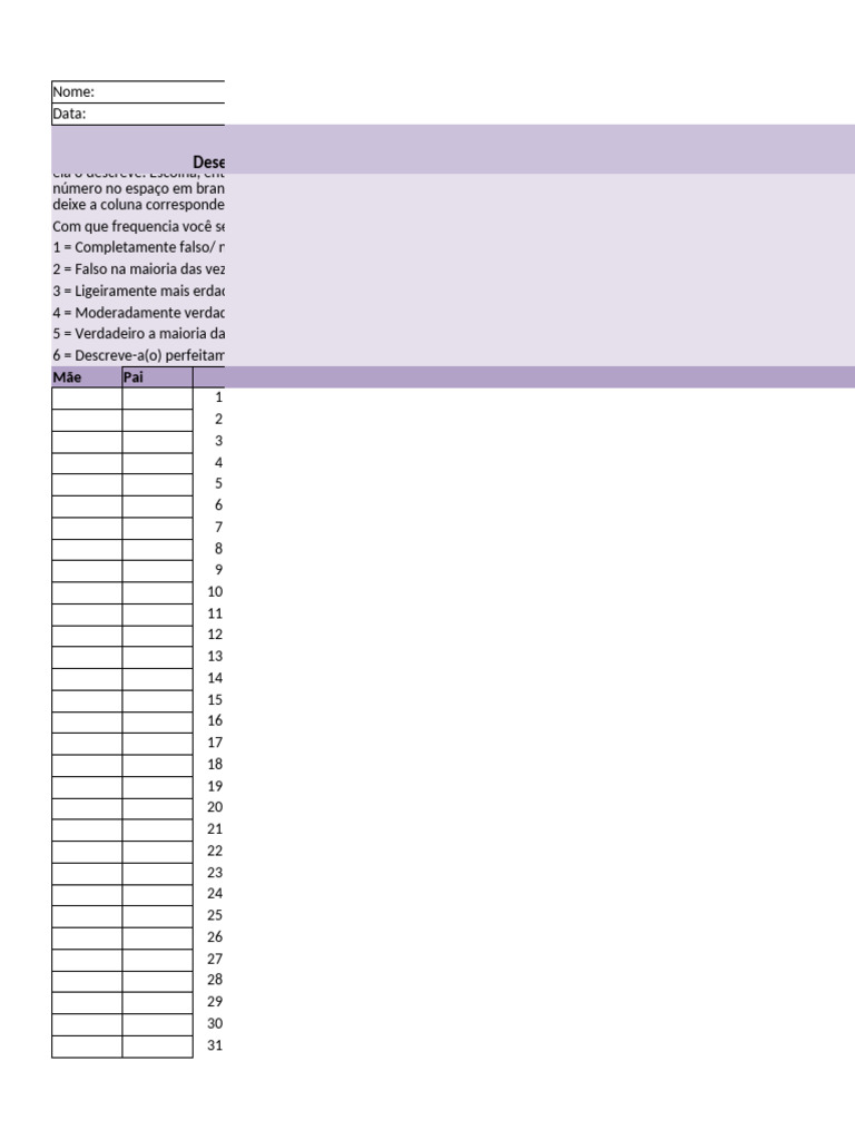 Questionário Estilos Parentais | PDF Questionário Estilos Parentais | PDF