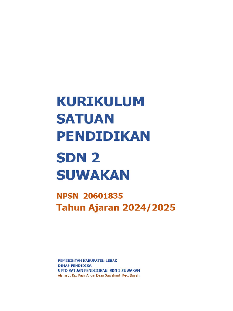 Draf - KSP - SDN 2 Suwakan 2024.akre | PDF
