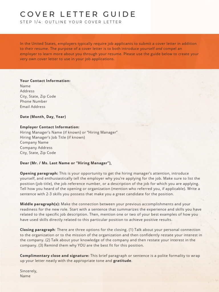 Cover Letter Guide | PDF