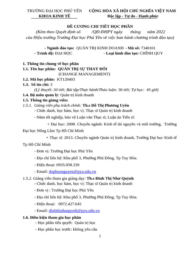 58 de Cuong QT Su Thay Doi_Uyen_T11.2023 | PDF