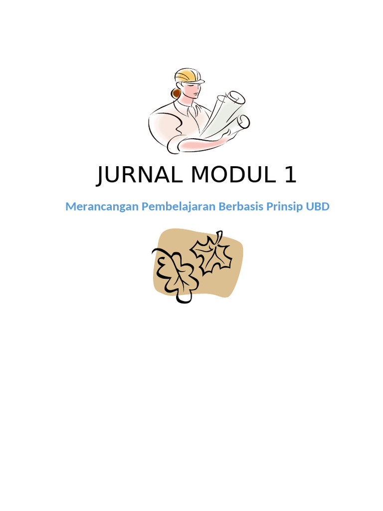 Jurnal Modul 1 Ubd | PDF | Pedagogy | Self-Improvement