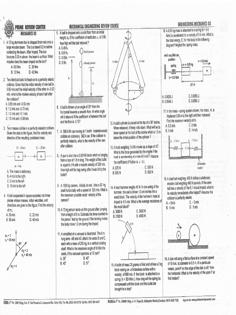 MATH - Engineering Mechanics 03 | PDF