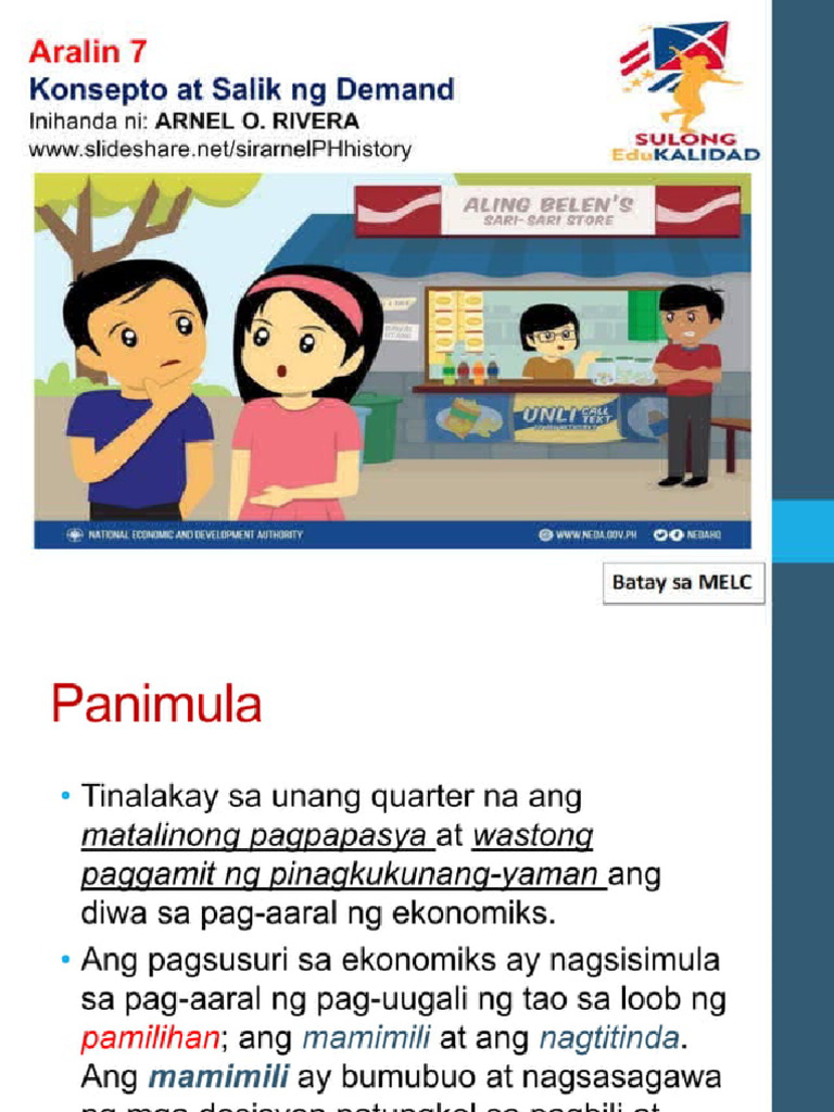 Melcaralin 7konsepto at Salik NG Demand | PDF