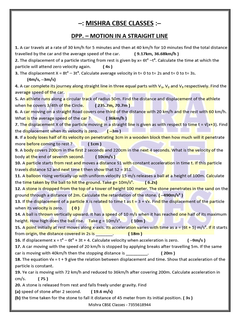 straight line dpp | PDF straight line dpp | PDF