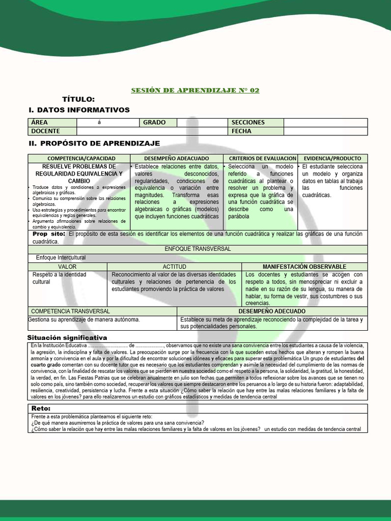 4° Sec Matematica 2024 | PDF