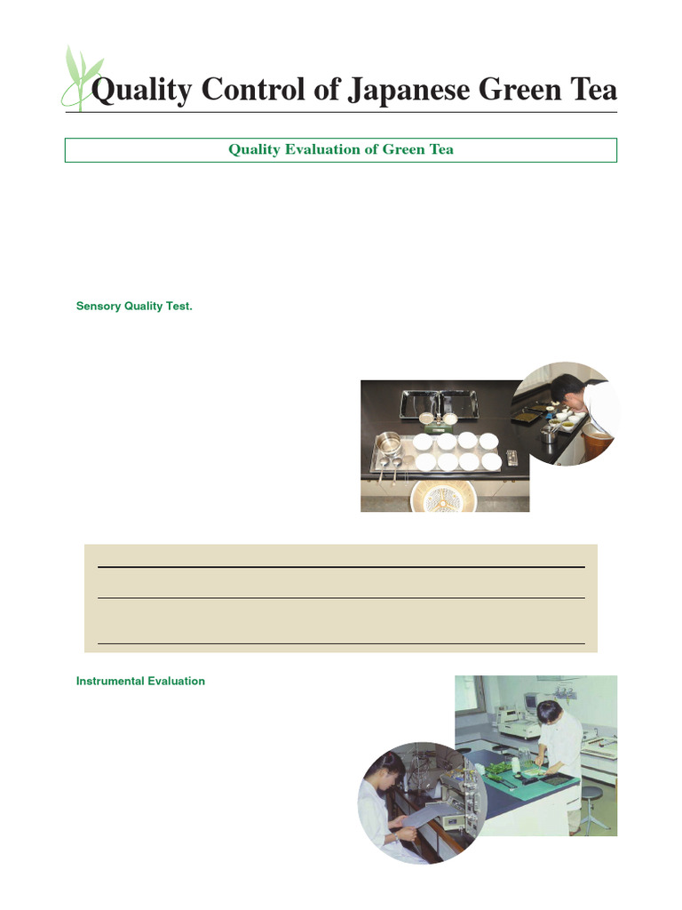 QC in Green Tea | PDF
