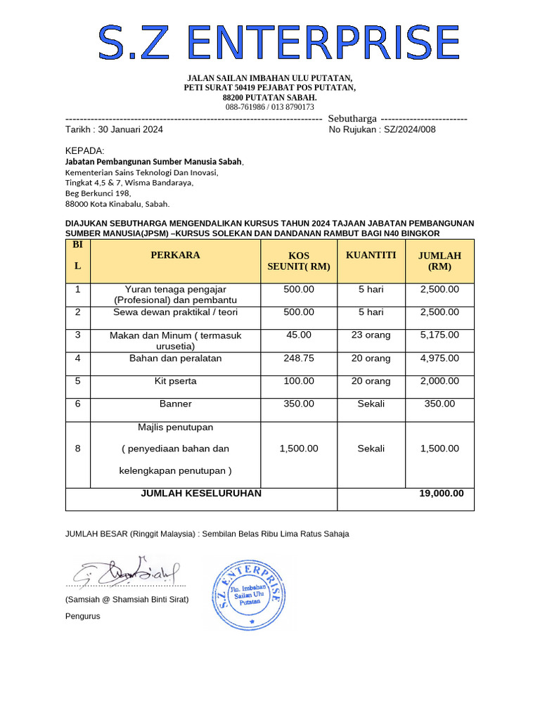 Quotation n40 Bingkor JPSM | PDF