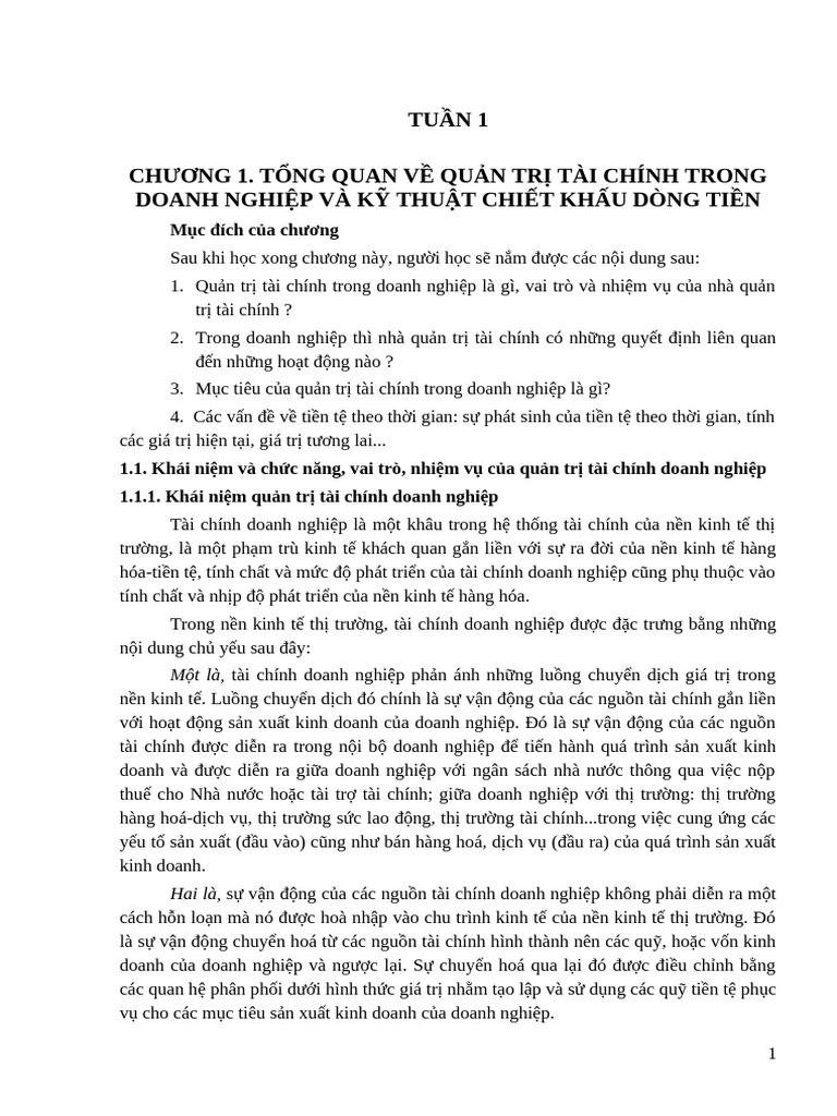 TLHT QUẢN TRỊ TÀI CHÍNH | PDF