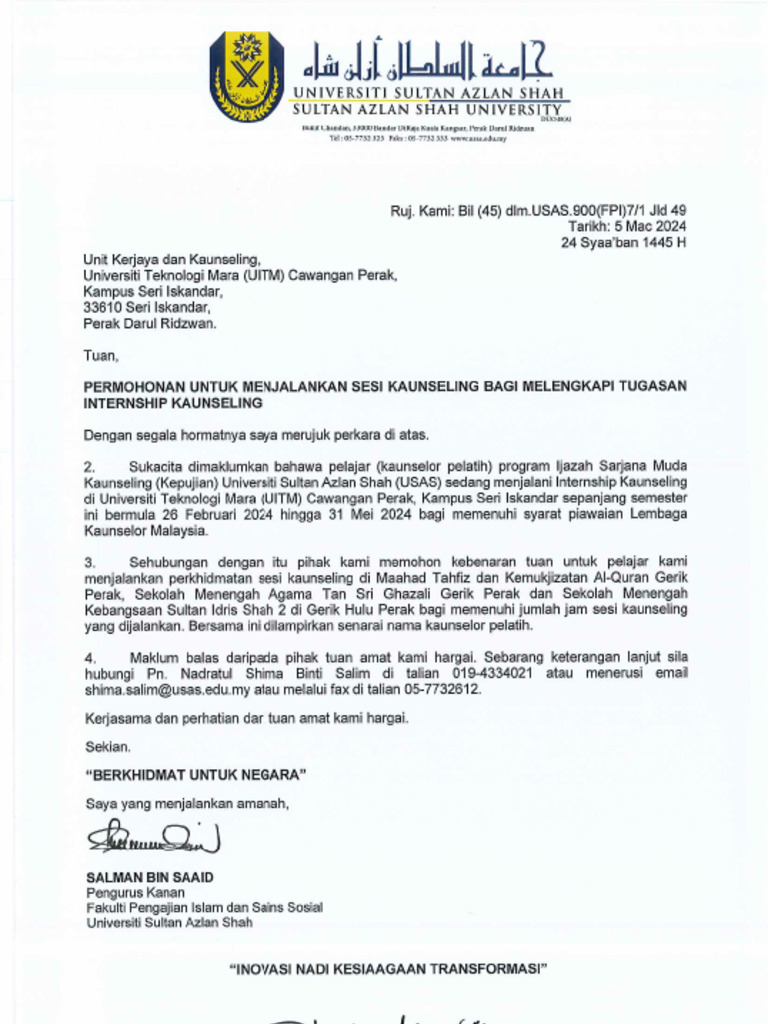 Universiti Teknologi Mara (UITM) Cawangan Perak | PDF