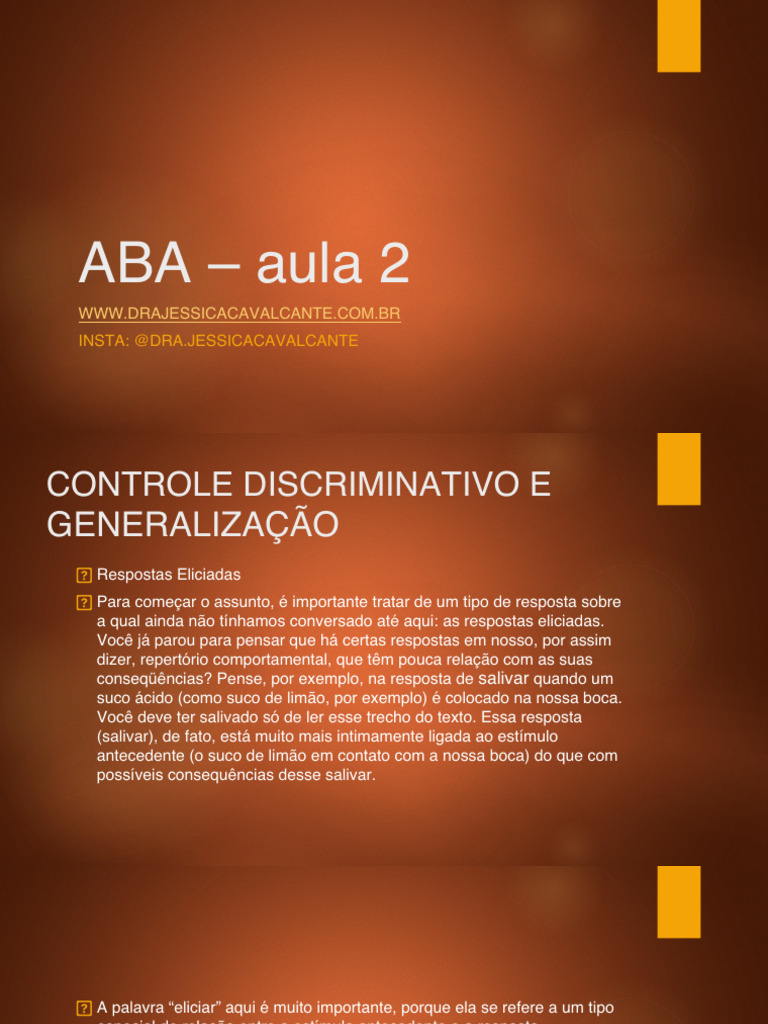 ABA - Aula 2 | PDF