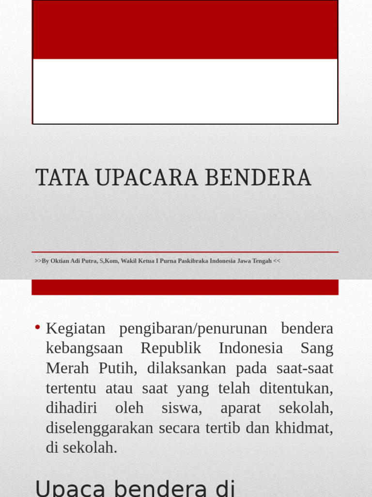 Tata Upacara Bendera | PDF
