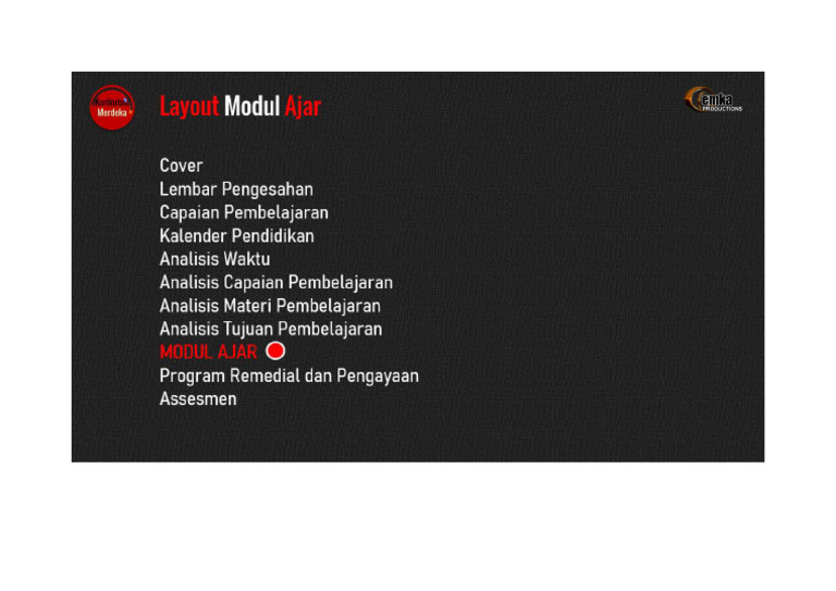 Layout Modul Ajar | PDF