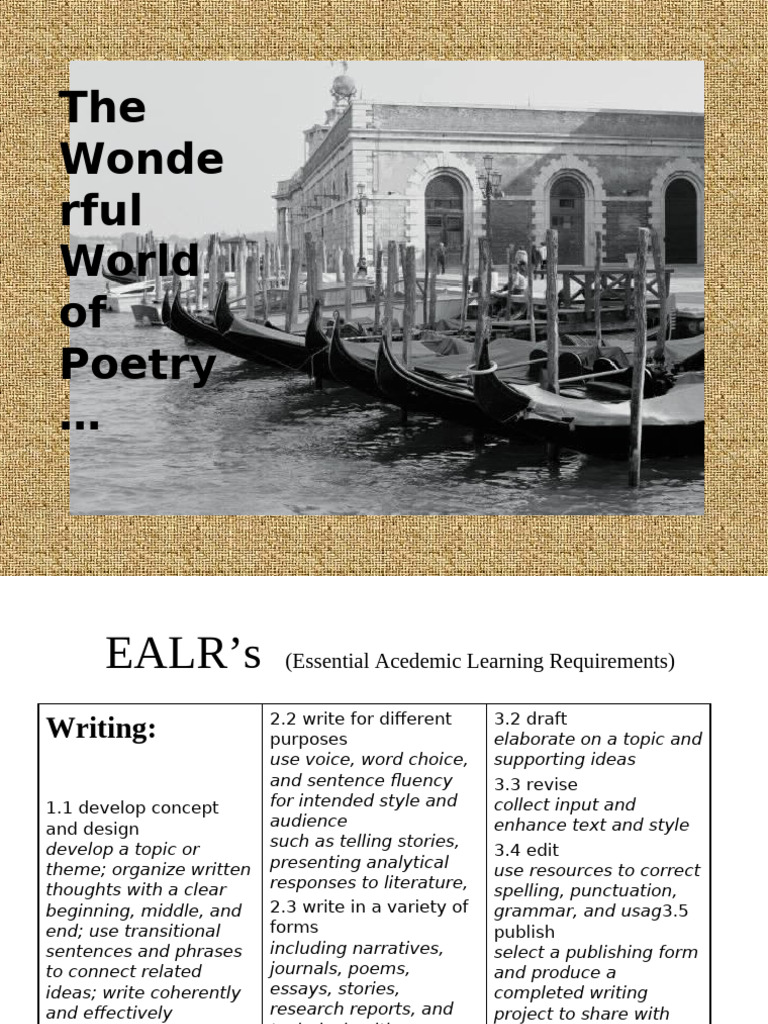 Types of Poetry Powerpoint | PDF