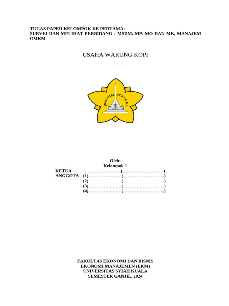 FORMAT TUGAS KELOMPOK | PDF