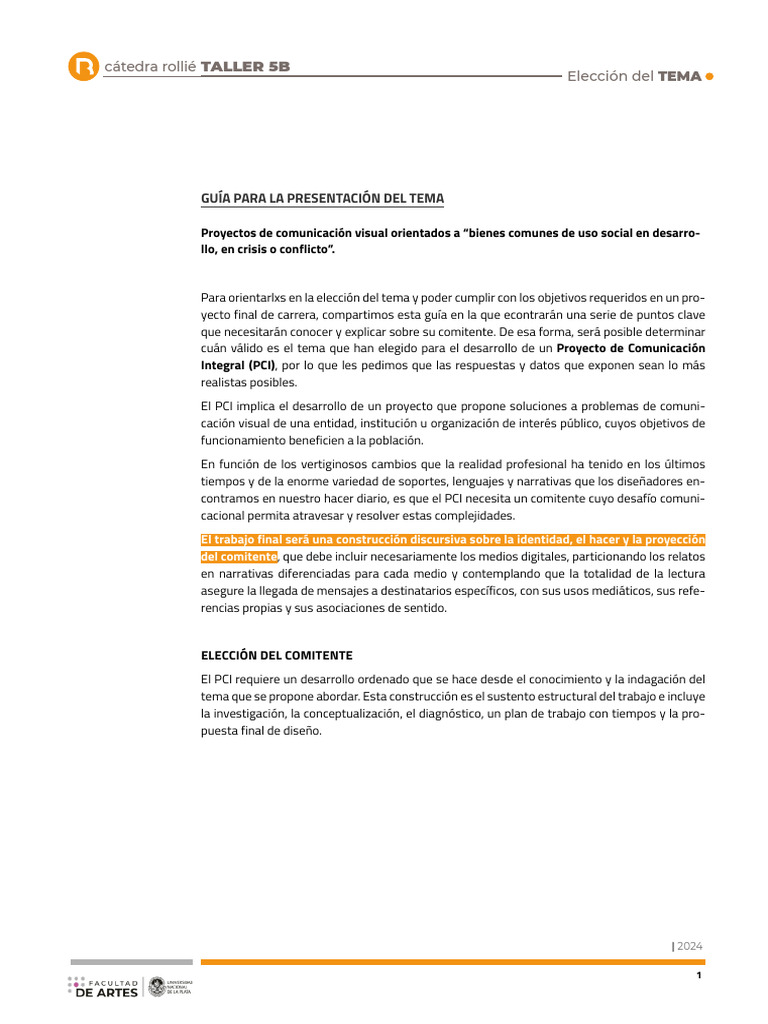 Tp. Elección de tema-2024 | PDF