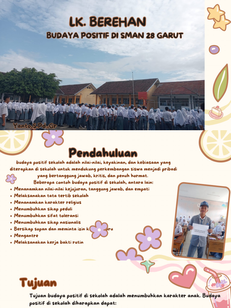 Berehan - Budaya Positif Di SMAN 28 Garut | PDF