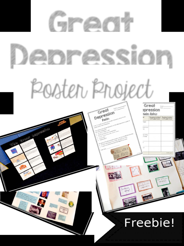 Great Depression Poster Project | PDF | Economies | Great Depression