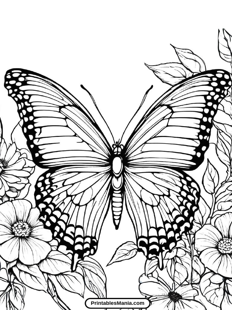 Butterfly Coloring Pages | PDF