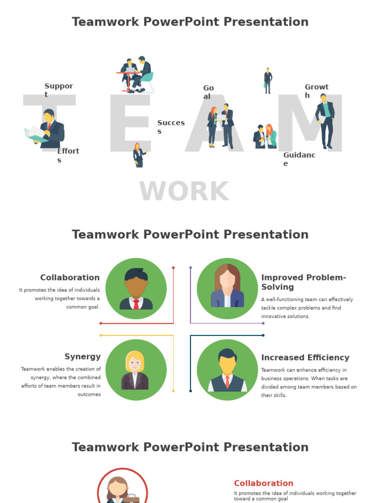 SlideEgg_13315-Team Work Presentation | PDF