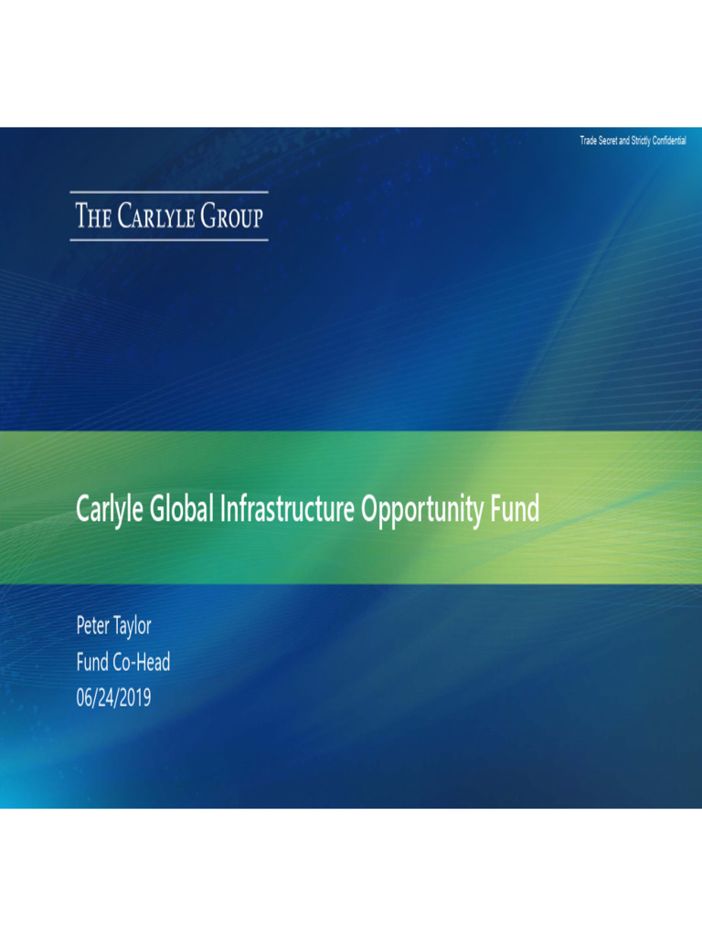 Carlyle Group NABTU Presentation | PDF