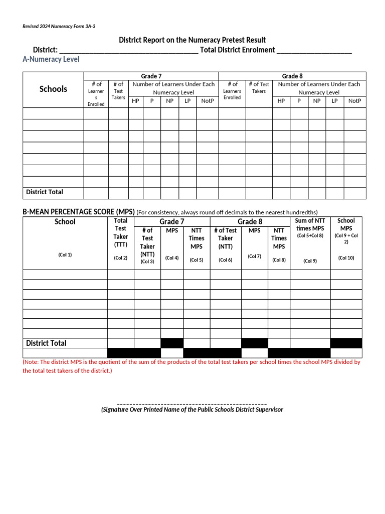 Numeracy-Form-3a-3-2 | PDF
