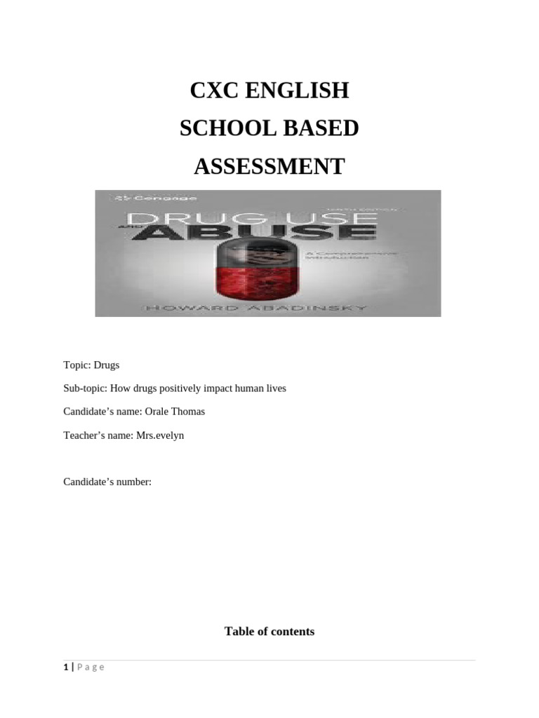 English SBA 2 | PDF