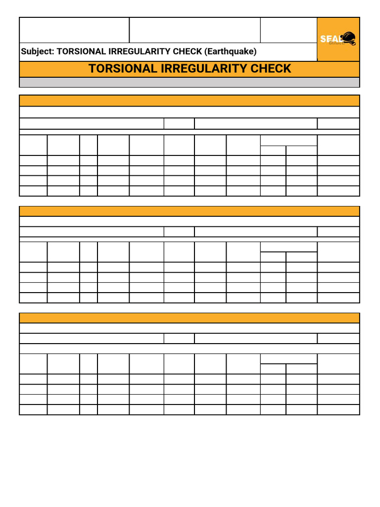 Torsional Irregularity Check | PDF
