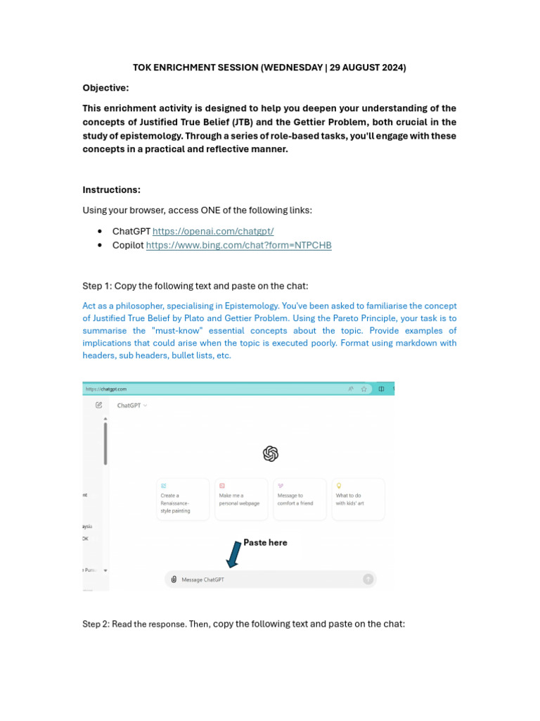 JTB & The Gettier Problem | PDF