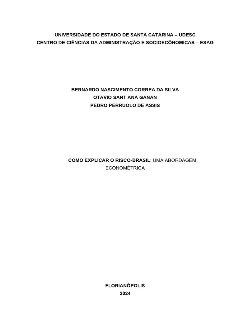 Trab Econometria 1 | PDF