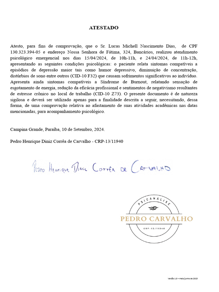 Relatório - Michell | PDF