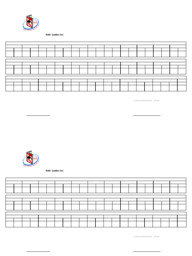 Absensi PKL Di SMK Telekomunikasi Telesandi Bekasi 2024/2025 | PDF