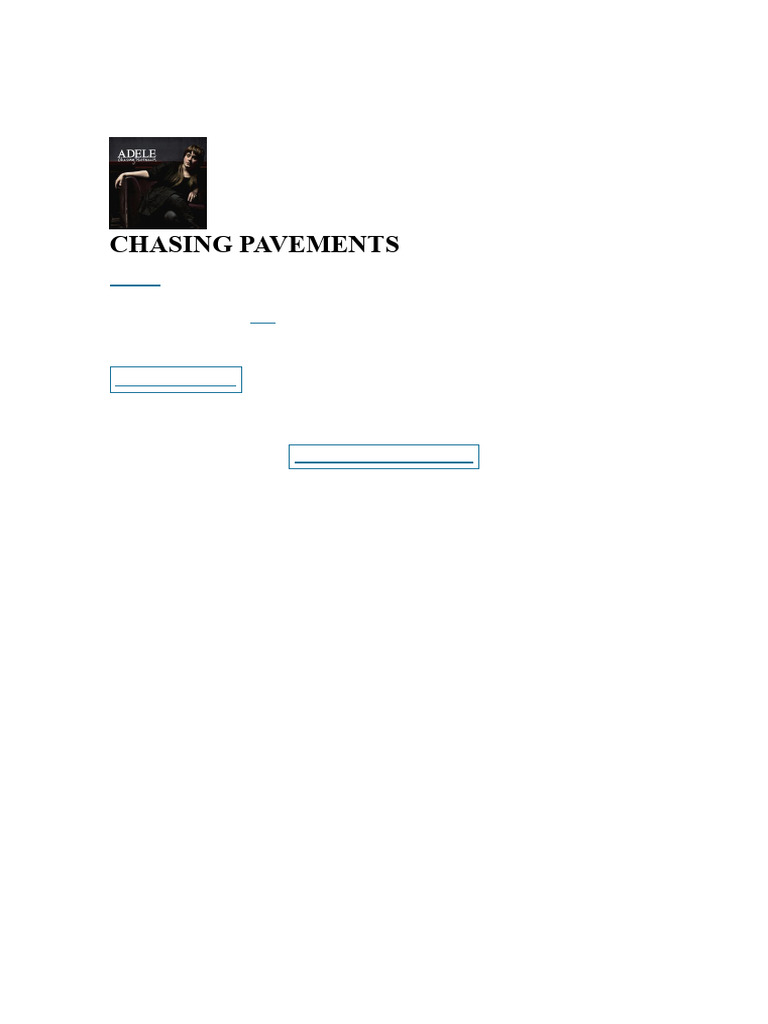 Chasing Pavements | PDF
