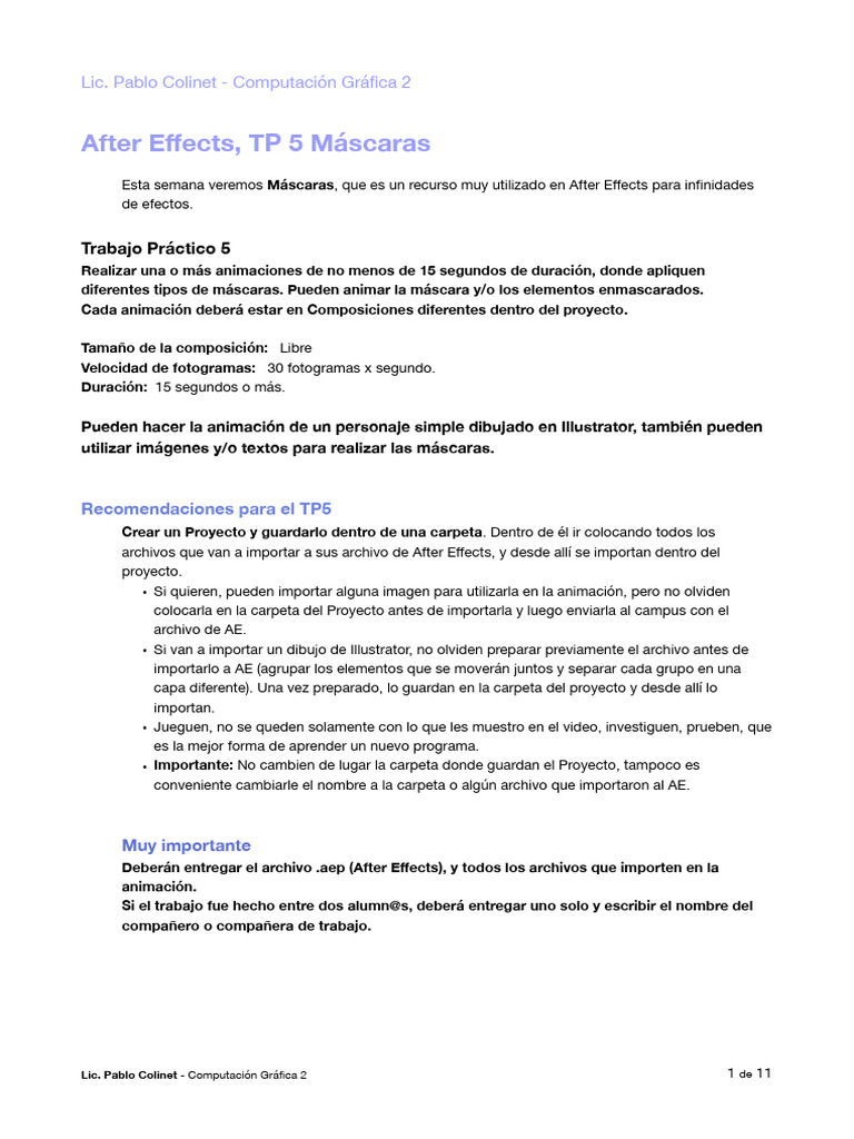 Clase 7 - TP5 Máscara | PDF