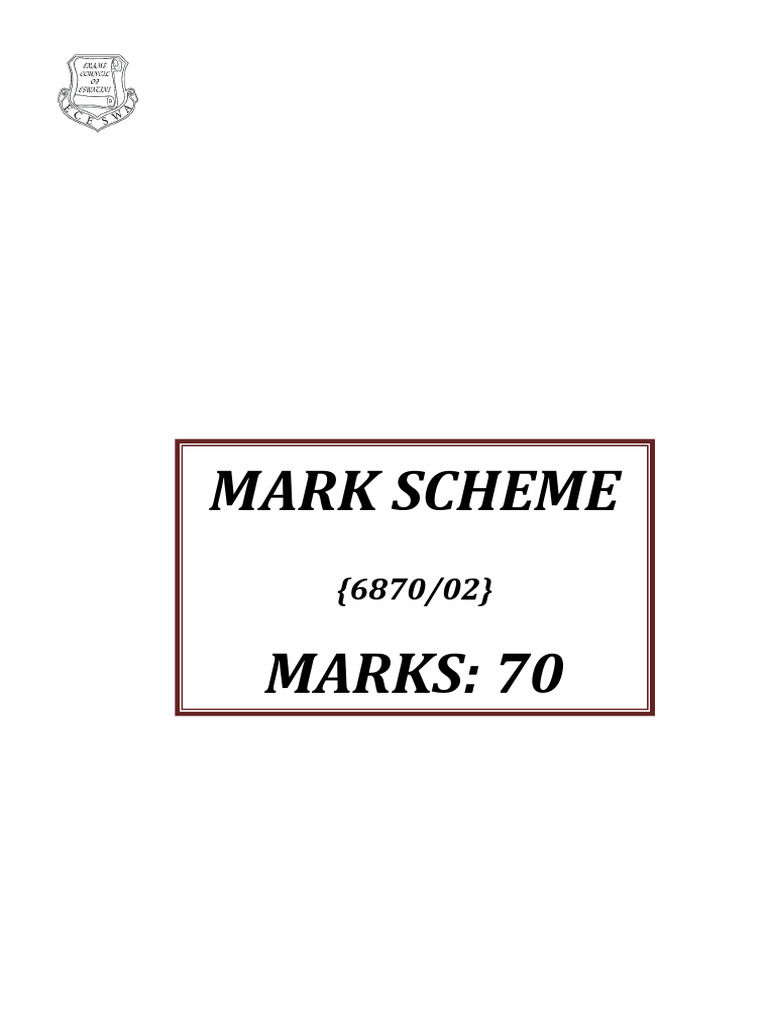 EGCSE First Language SiSwati Nov 2020 Mark Scheme Paper 2-1632729807 | PDF