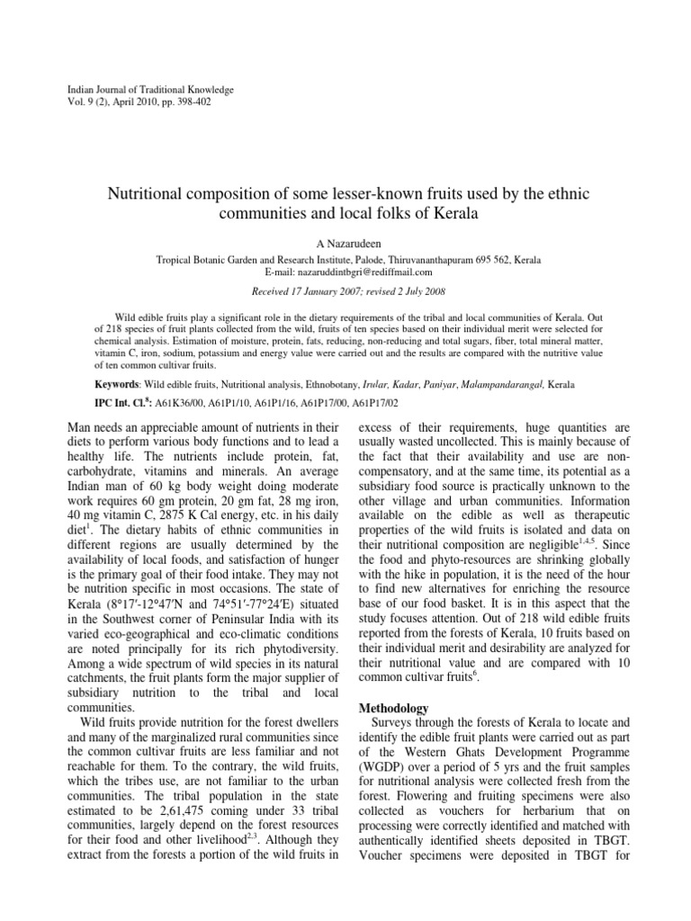 Ijtk 9 (2) 398-402 | PDF