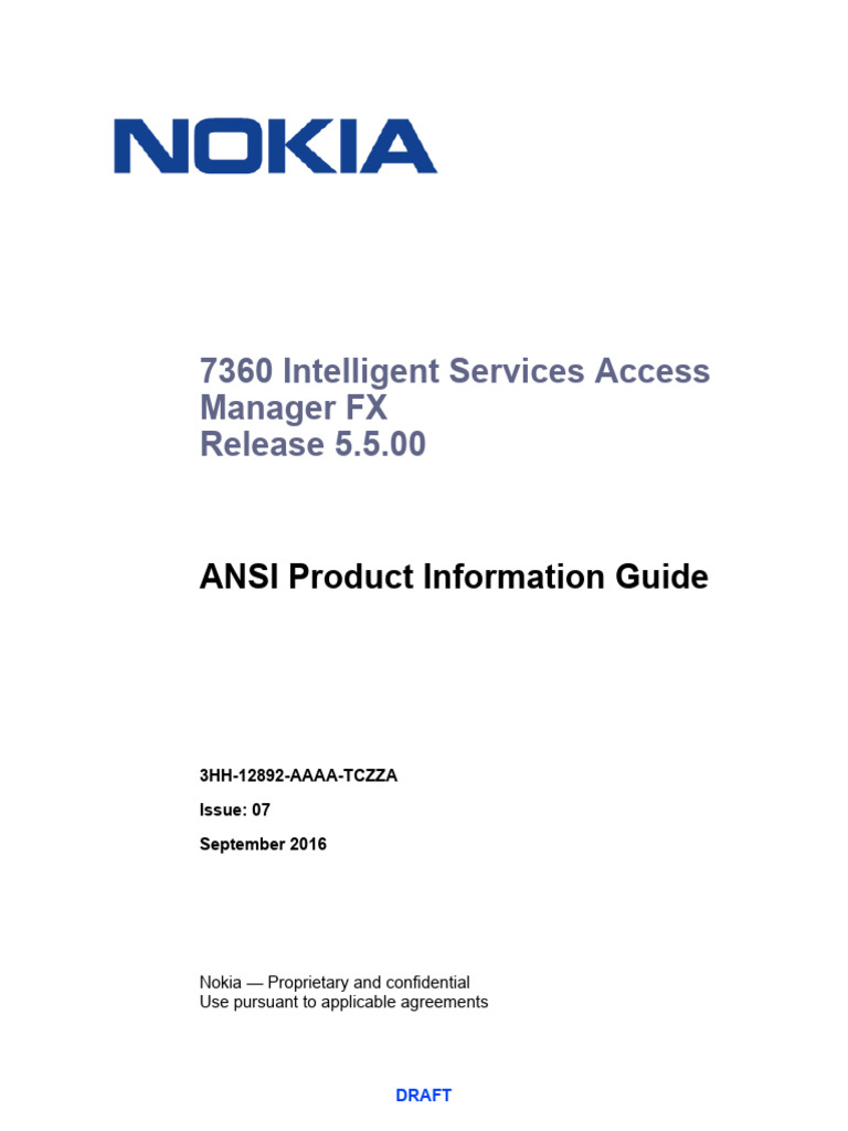 7630 ISAM FX-4 Productinformation Guide | PDF