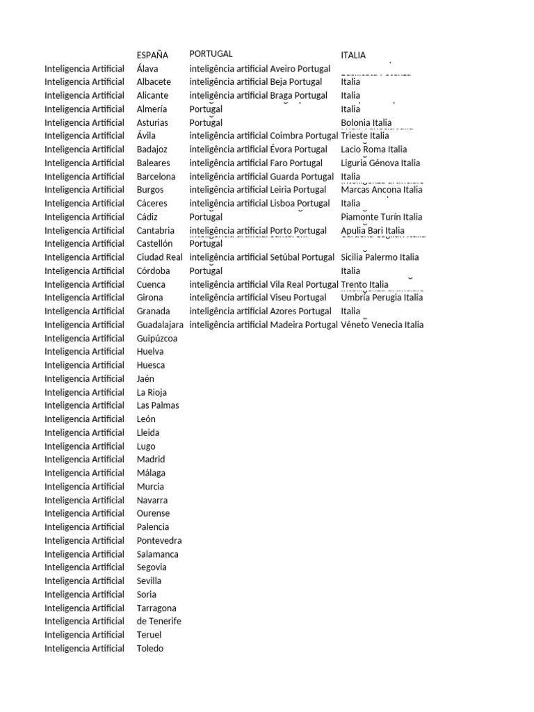 Paises Con Ciudades | PDF