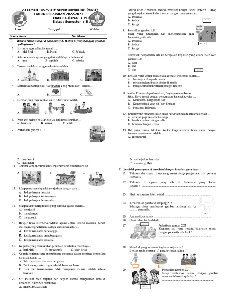 Kls 2 PPKN ASAT | PDF