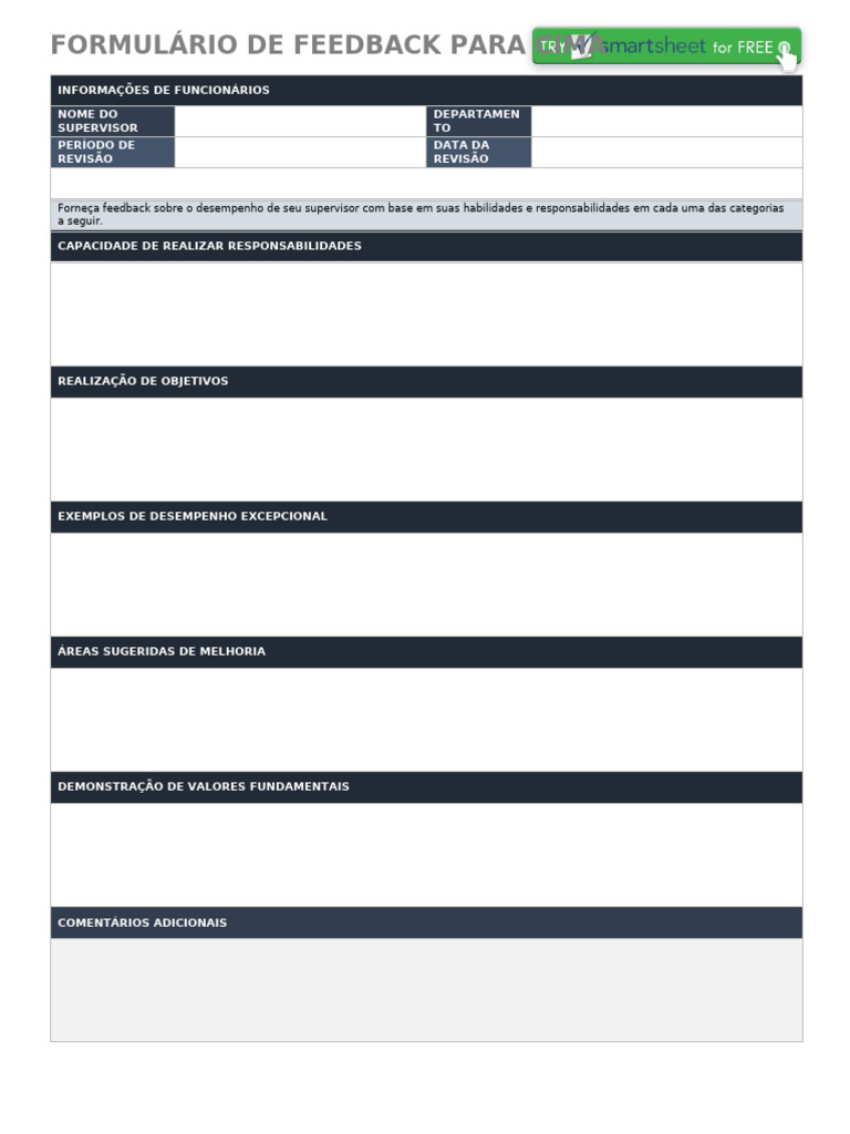 Feedback Form Template 57089 - WORD - PT | PDF