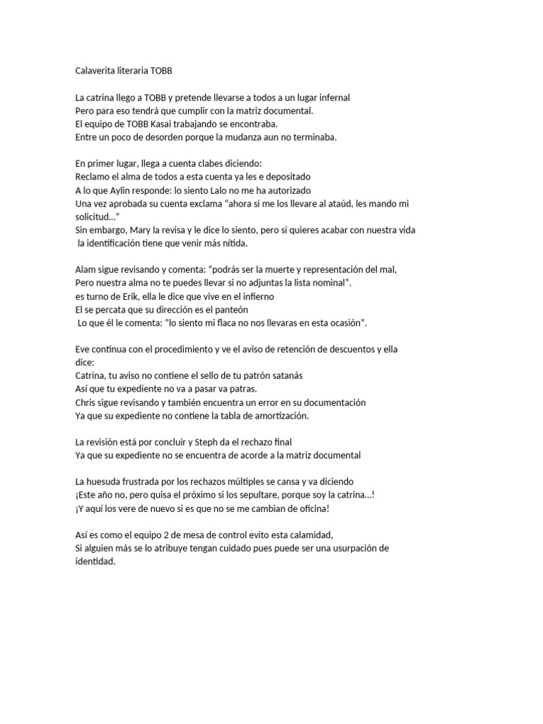 Calaverita-literaria-TOBB | PDF Calaverita-literaria-TOBB | PDF