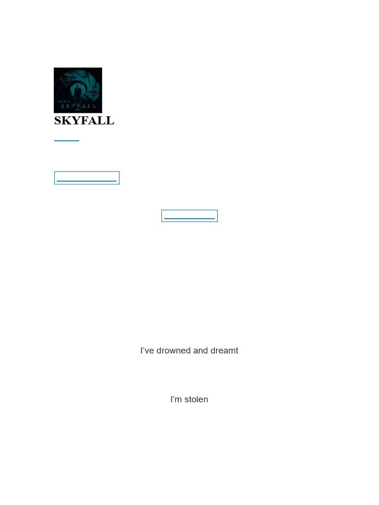 Skyfall | PDF